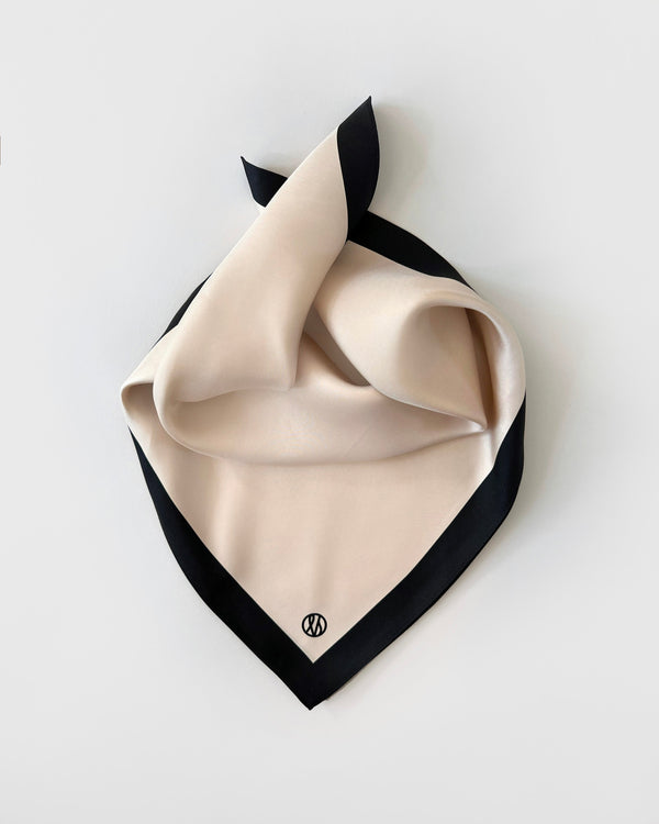 Lescarf Border Print Silk Scarf 50CM - Anna Fashion + Lifestyle